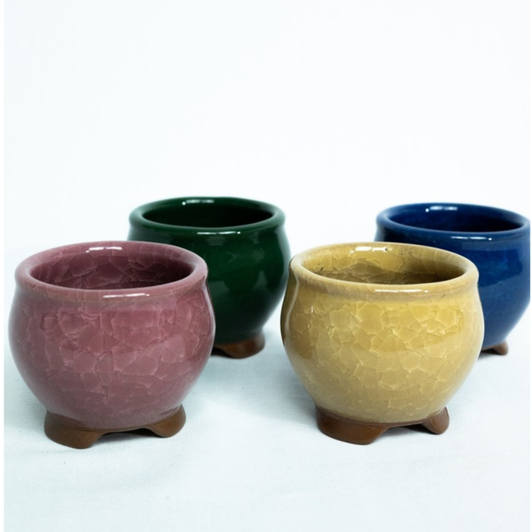 Jual Pot Mini Pot Keramik Pot Model Bulat Berbagai Macam Warna | Shopee ...