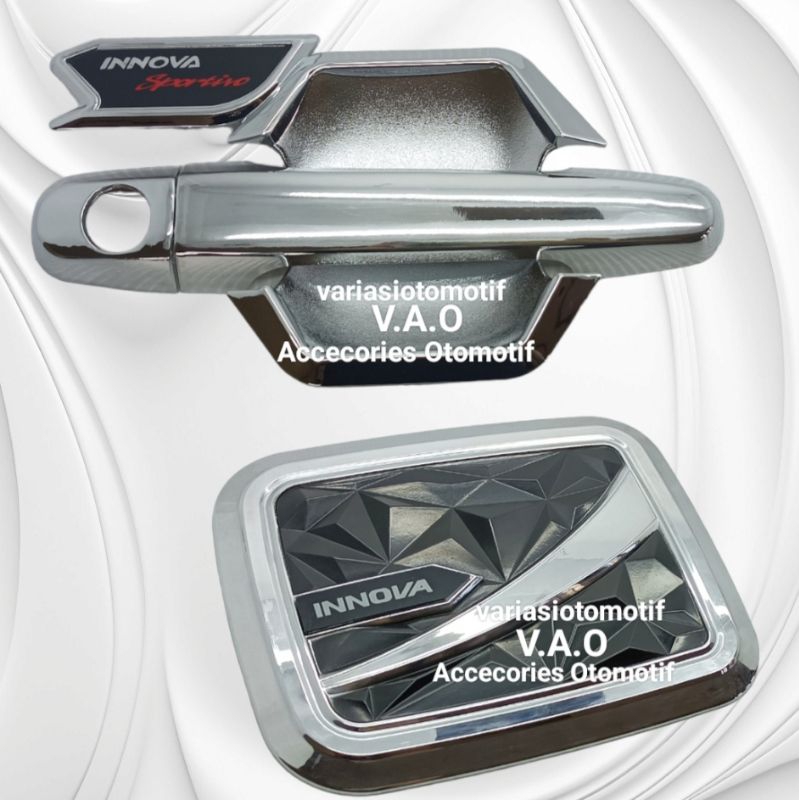 Jual Cover Handle Outer dan Tank Cover Innova Chrome Sportivo | Shopee ...