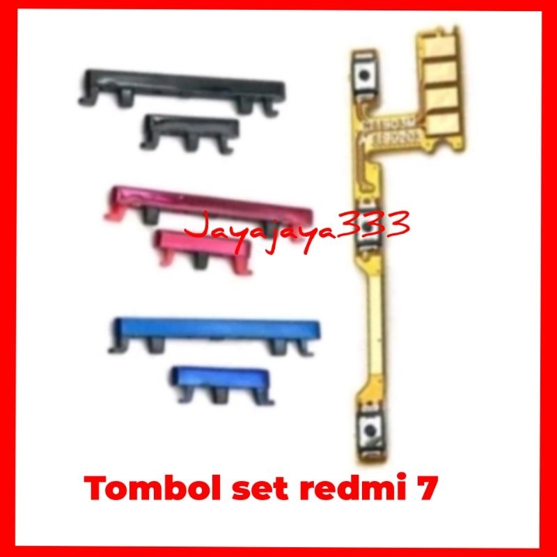 Jual Tombol set redmi note 7 Original fullset tombol+flex on off Volume | Shopee Indonesia