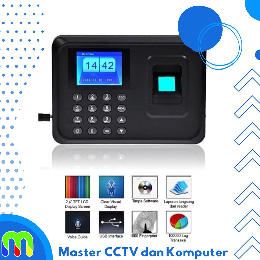 Jual Mesin Absensi / Absen Sidik Jari Fingerprint (GRIT Standalone Finger Print) | Shopee Indonesia