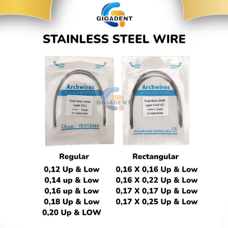 Jual STAINLESS STEEL kawat ortho ss behel dental ( DRM ) | Shopee Indonesia
