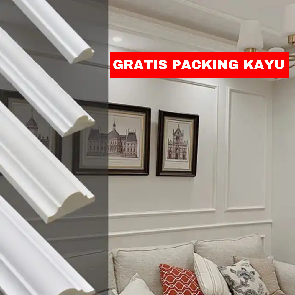Jual Wall Moulding List Dinding Profile PVC Moulding Molding Anti Air ...