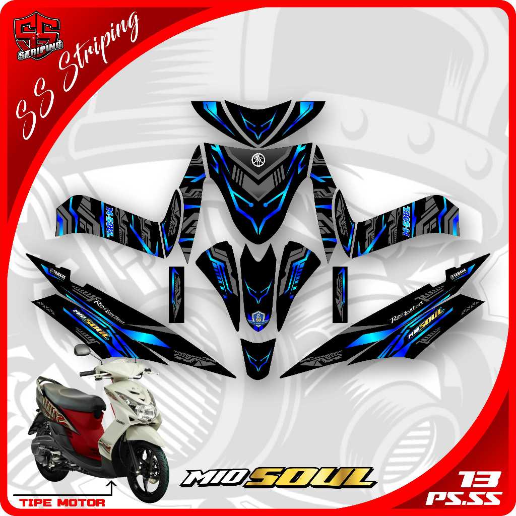 Jual DECAL MIO SOUL KARBU FULLBODY - STIKER FULLBODY MIO SOUL PS.13 ...