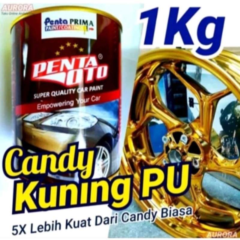 Jual Cat Candytone Candy Yellow PC 010 PU Penta Oto Candy Tone Kuning ...