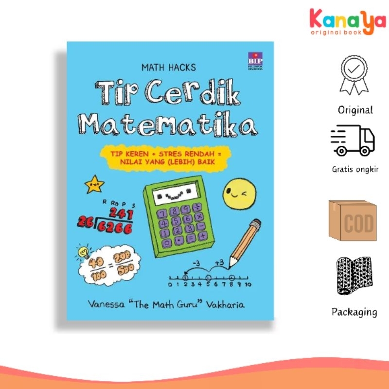 Jual Tip Cerdik Matematika: Tip Keren + Stres Rendah = Nilai yang (Lebih) Baik math hack ...
