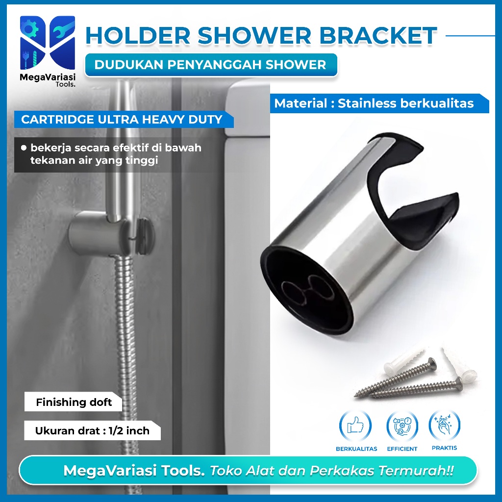 Jual Dudukan Holder Bracket Gantungan Shower Holder Shower Penyanggah Shower Hanger Shower Hook ...