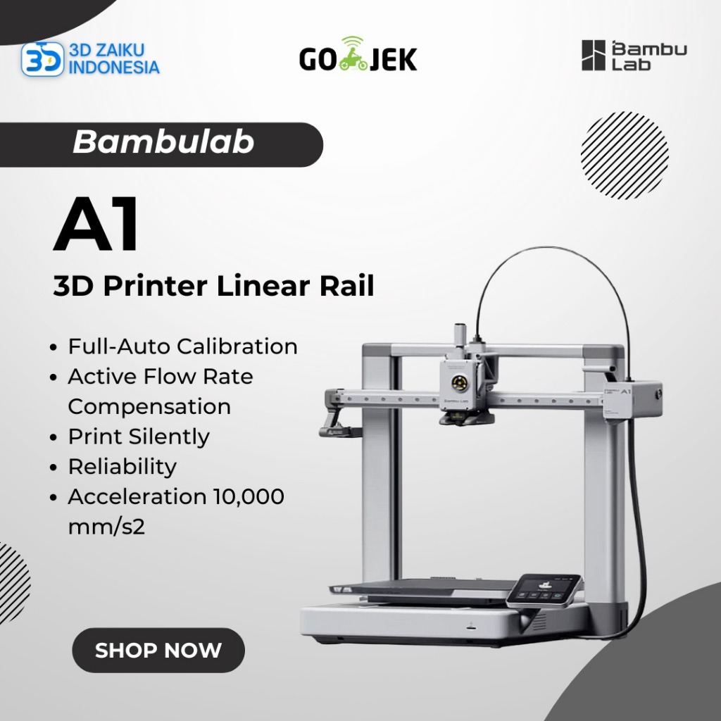 Jual Bambulab A1 High Speed 3D Printer Linear Rail Fast Print Speed ...