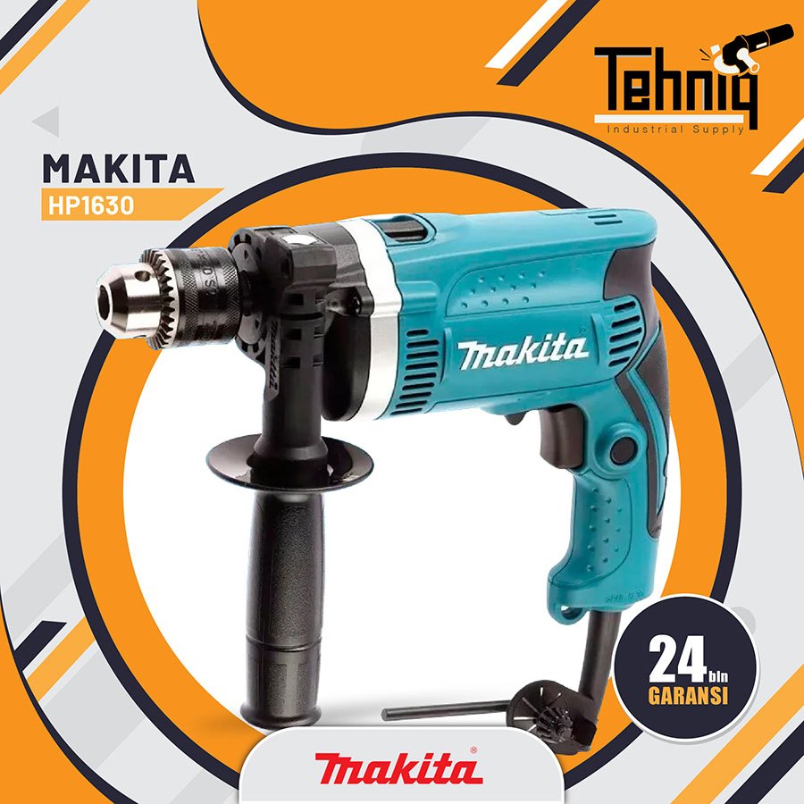 Jual Makita HP 1630 Bor Beton Tangan Tembok / Makita Rotary Hammer Drill HP 1630 | Shopee Indonesia