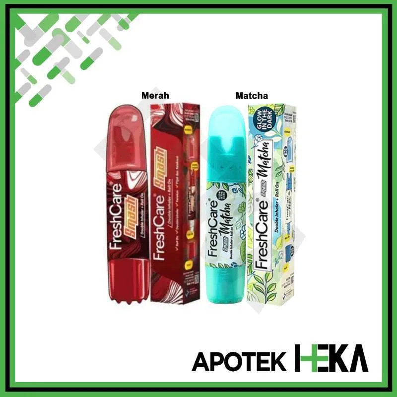 Jual FreshCare Smash Matcha Double Inhaler + Roll On + Tali Lanyard ...
