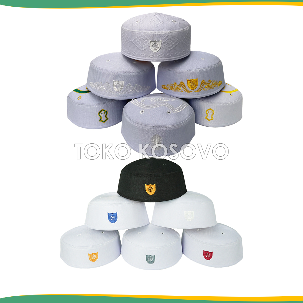 Jual Peci MALAYSIA Haji Pria Kopiah Malaisia Palestina Putih Hitam ...