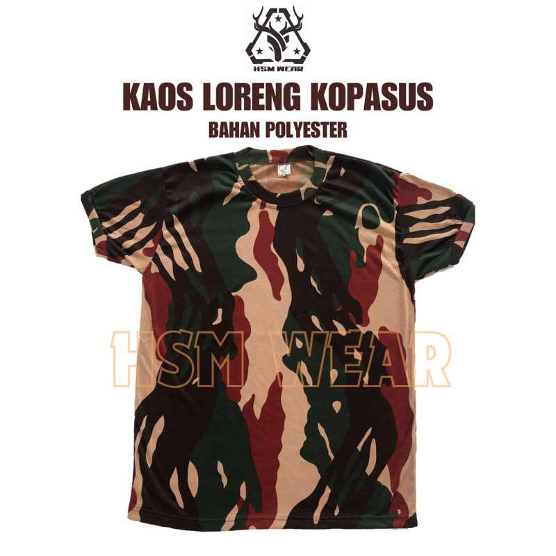Jual Kaos Loreng Kopasus / Baju Doreng Kopasus | Shopee Indonesia