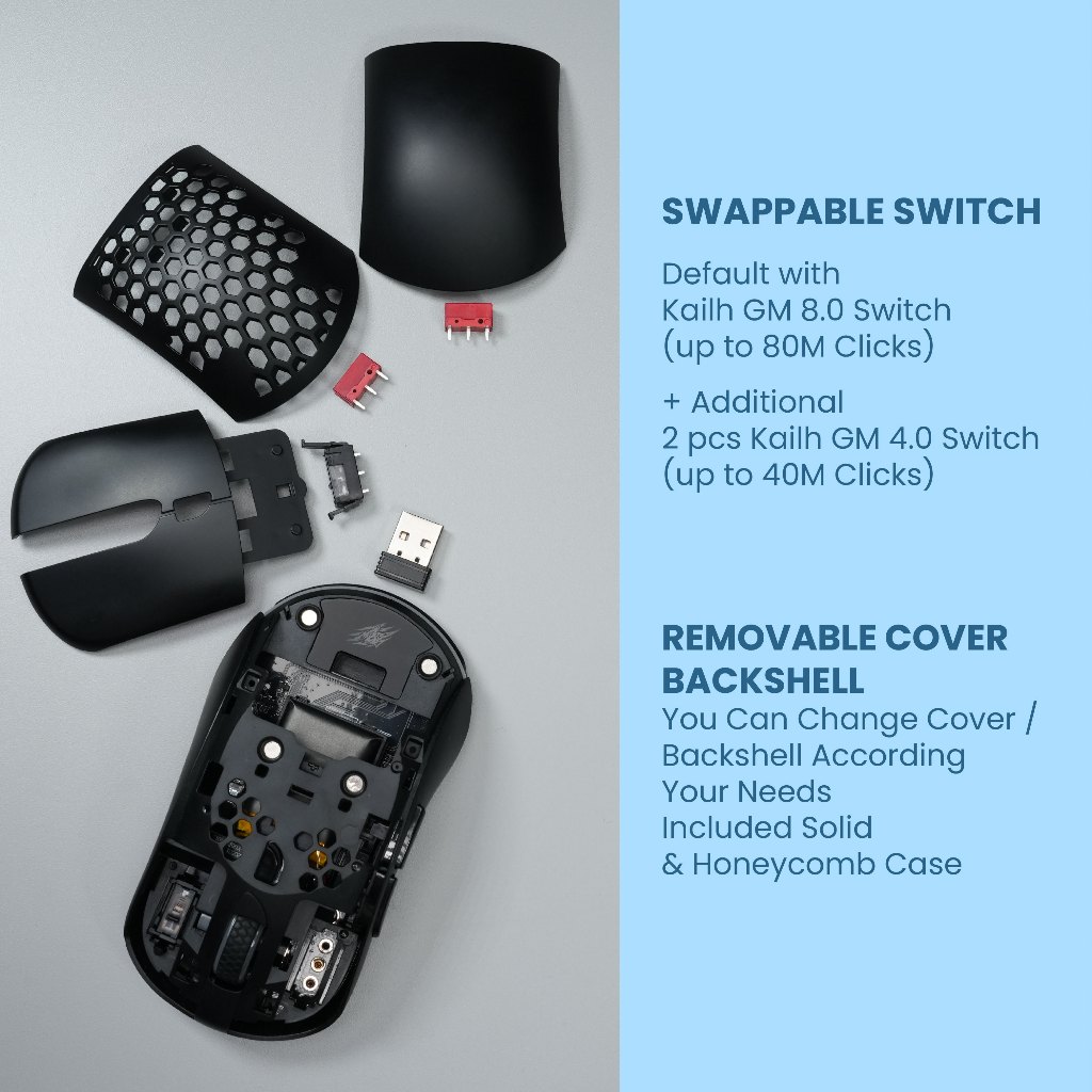 Jual Mouse Gaming Wireless Modular Triple Mode Sades Raiden Pro | Shopee Indonesia