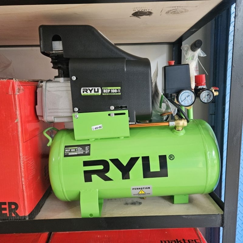 Jual Kompressor Angin RYU RCP 100-1 25 Liter 1 HP | Shopee Indonesia