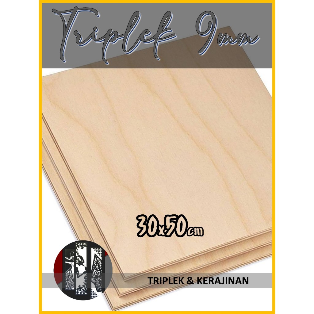 Jual Triplek 9mm 30x50 cm Kualitas Premium Plywood Multiplek 9 mm 30 x ...
