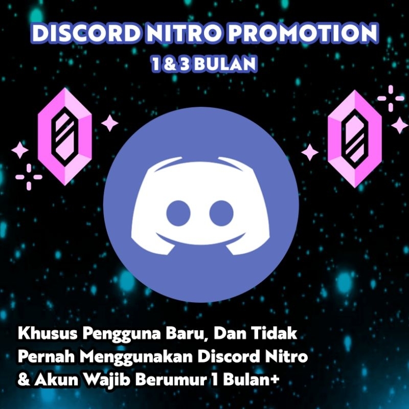 Jual Discord Nitro Promotion 3 Bulan | PENGGUNA BARU | Shopee Indonesia