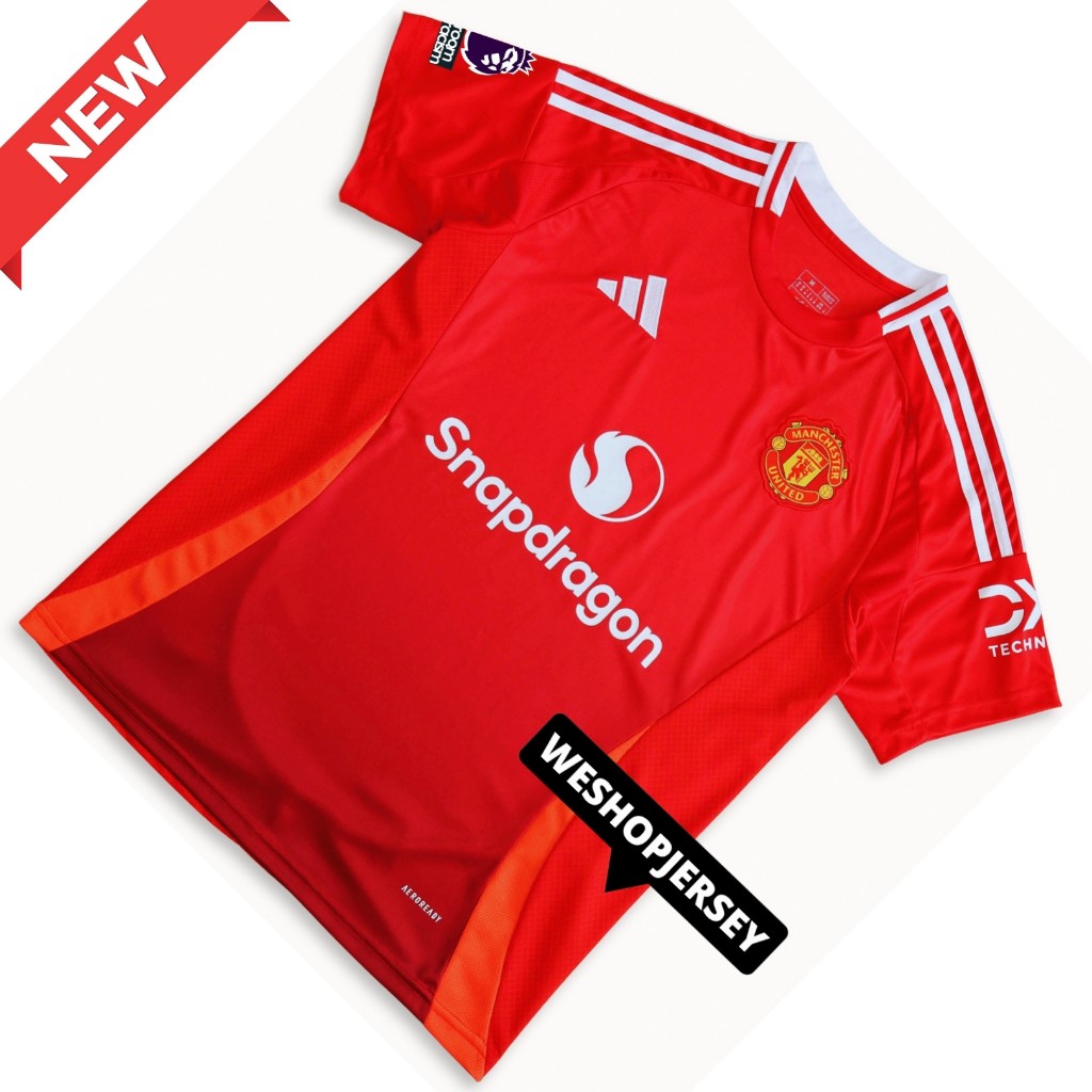 Jual Fans Version Jersey Mu Merah 2024 2025 Baju Bola Manchester United ...
