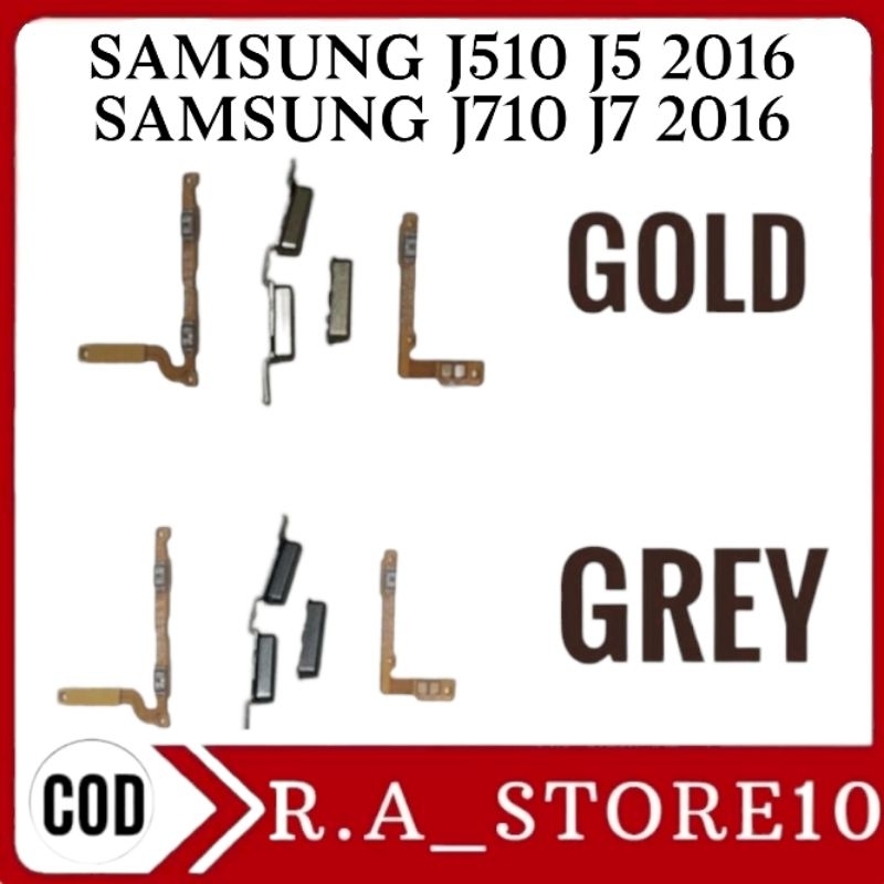 Jual Satu Set SAMSUNG J510 J5 2016 | J710 J7 2016 | Flexibel Flexible On Off Volume + Tombol ...