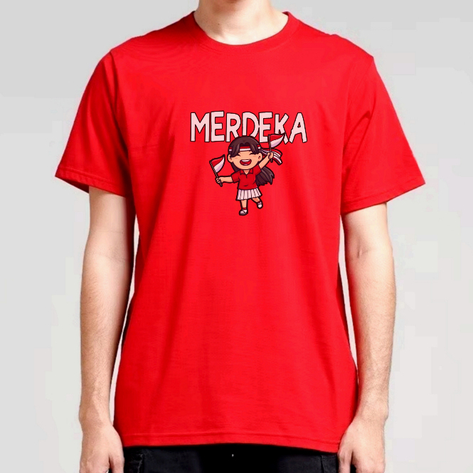Jual Baju Kaos Distro Merdeka Independence Day Unisex Roun Neck Reguler ...