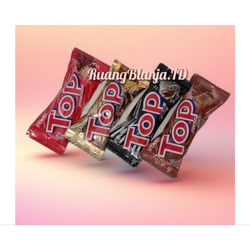 Jual DELFI Top crunchy wafer cream milk chocolate, caramel, rice ...