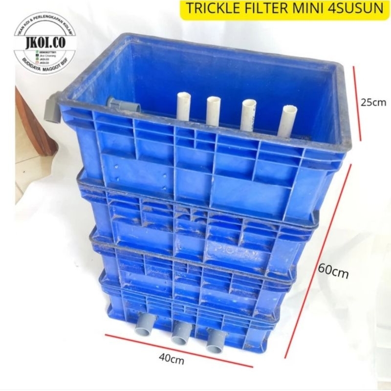 Jual TRICKLE FILTER BOX KOLAM MINI 4SUSUN (Tanpa media filter) | Shopee ...