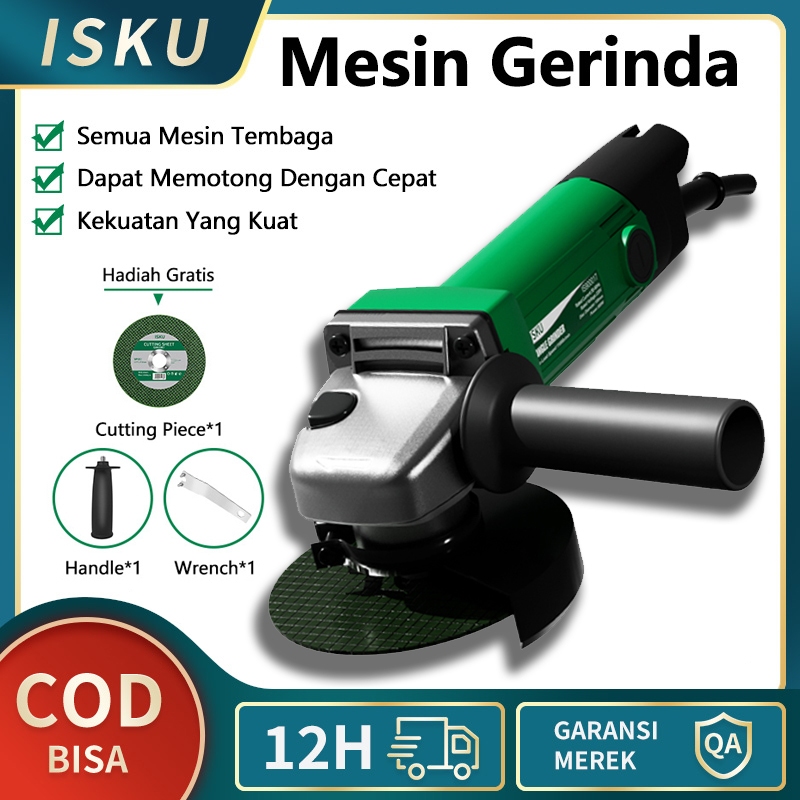 Jual ISKU Mesin Gerinda tangan 500W Angle Grinder Multifunction/Hand Grinding Machine | Shopee ...