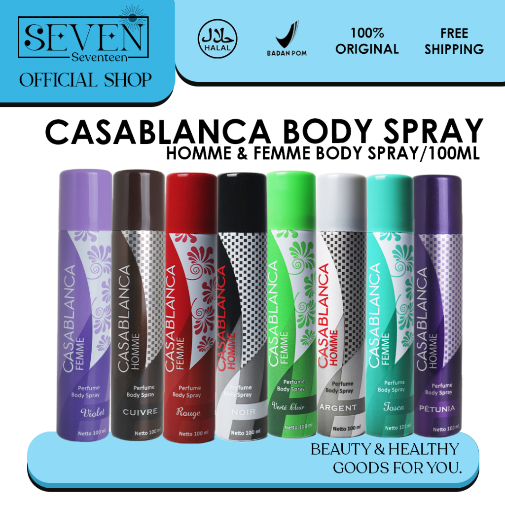 Jual Casablanca Perfume Body Spray Kaleng 100 ml | Shopee Indonesia