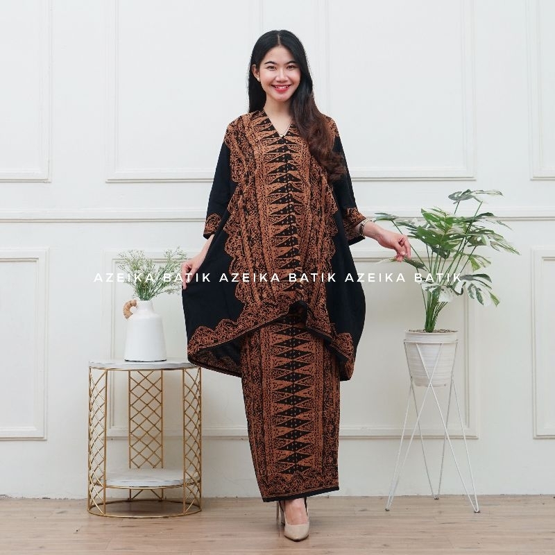 Jual Tunik Kaftan Sabrina Set Kebaya Kondangan Kekinian Set Tunik Rok ...