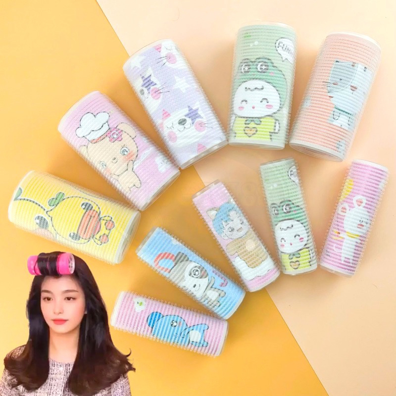 Jual Roll rambut PREMIUM ROLL BESI STAINLES SIZE L 4 CM KARTUN / hair ...