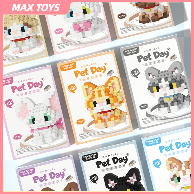 Jual MAX TOYS Nano Blok Model Pajangan Hewan Peliharaan Seri Kucing dan ...