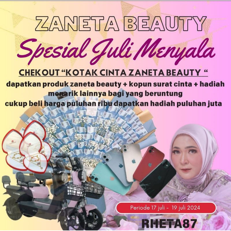 Jual KOTAK CINTA ZANETA BEAUTY | Shopee Indonesia