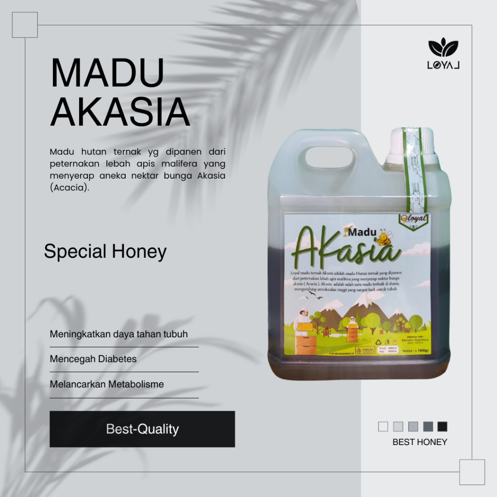 Jual LOYAL MADU AKASIA 1KG MULTIKHASIAT | Shopee Indonesia