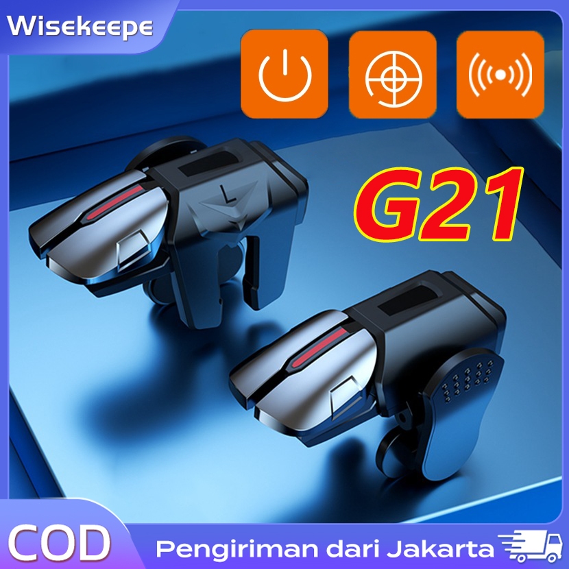 Jual (in stock ) G21 Trigger Pubg L1 R1 Gaming Six Finger Trigger Gaming Controller Handphone ...