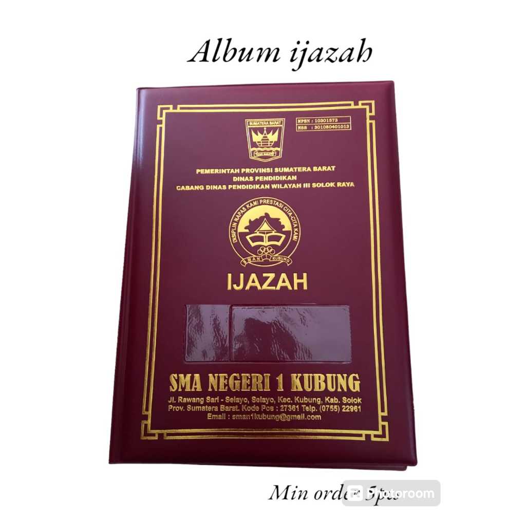 Jual SAMPUL IJAZAH ALBUM IJAZAH MIN ORDER 50PCS CUSTOM | Shopee Indonesia