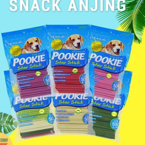 Jual POOKIE DENTAL CARE 500gr/POOKIE STAR STICK DOG TREATS DOG SNACKS ...