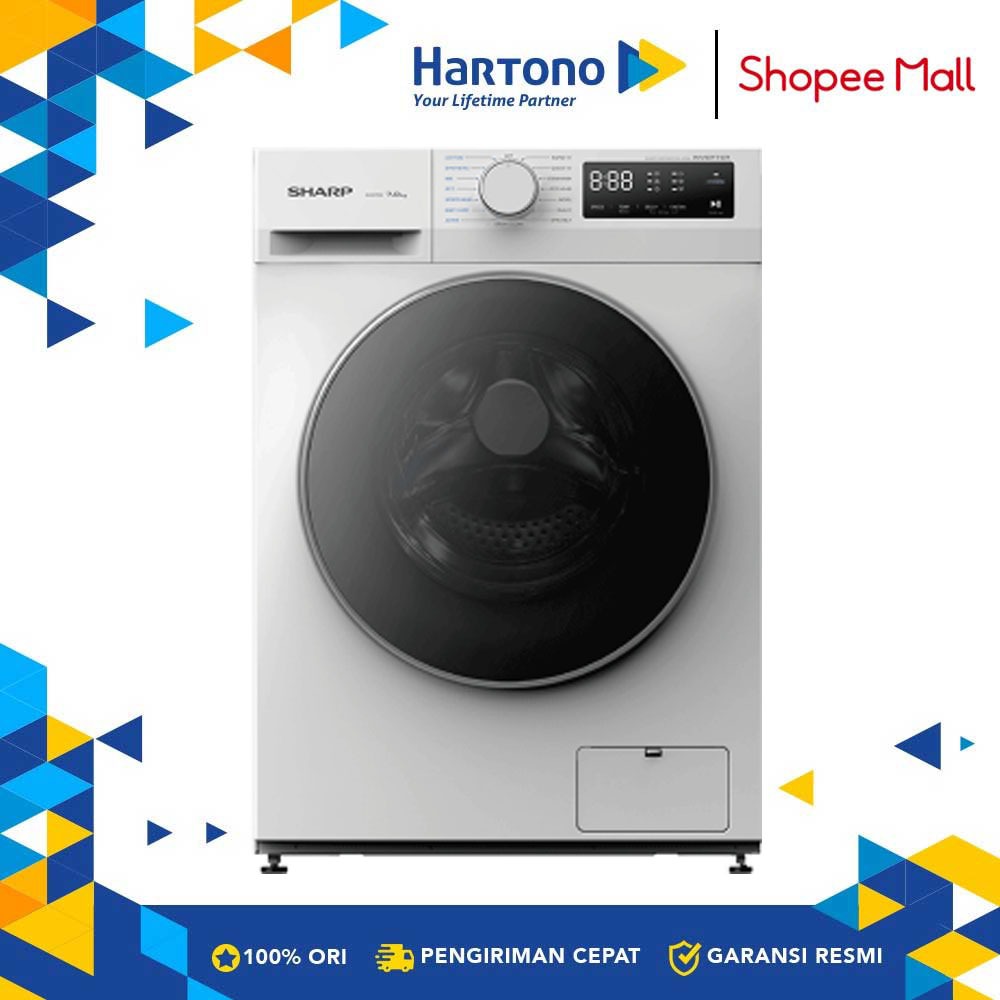 Jual Sharp Mesin Cuci Front Loading Washer 7Kg ESFL1270MWX | Shopee ...