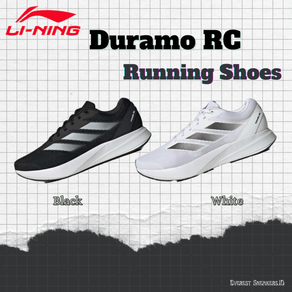 Jual Sepatu Lari ADIDAS RUNNING Sepatu Duramo RC Unisex putih Hitam ...