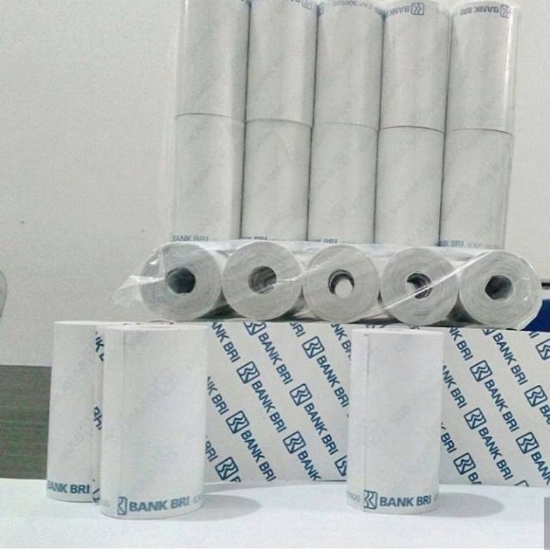 Jual Kertas struk thermal/ struk kasir Bri Struk thermal 57 x30 logo ...