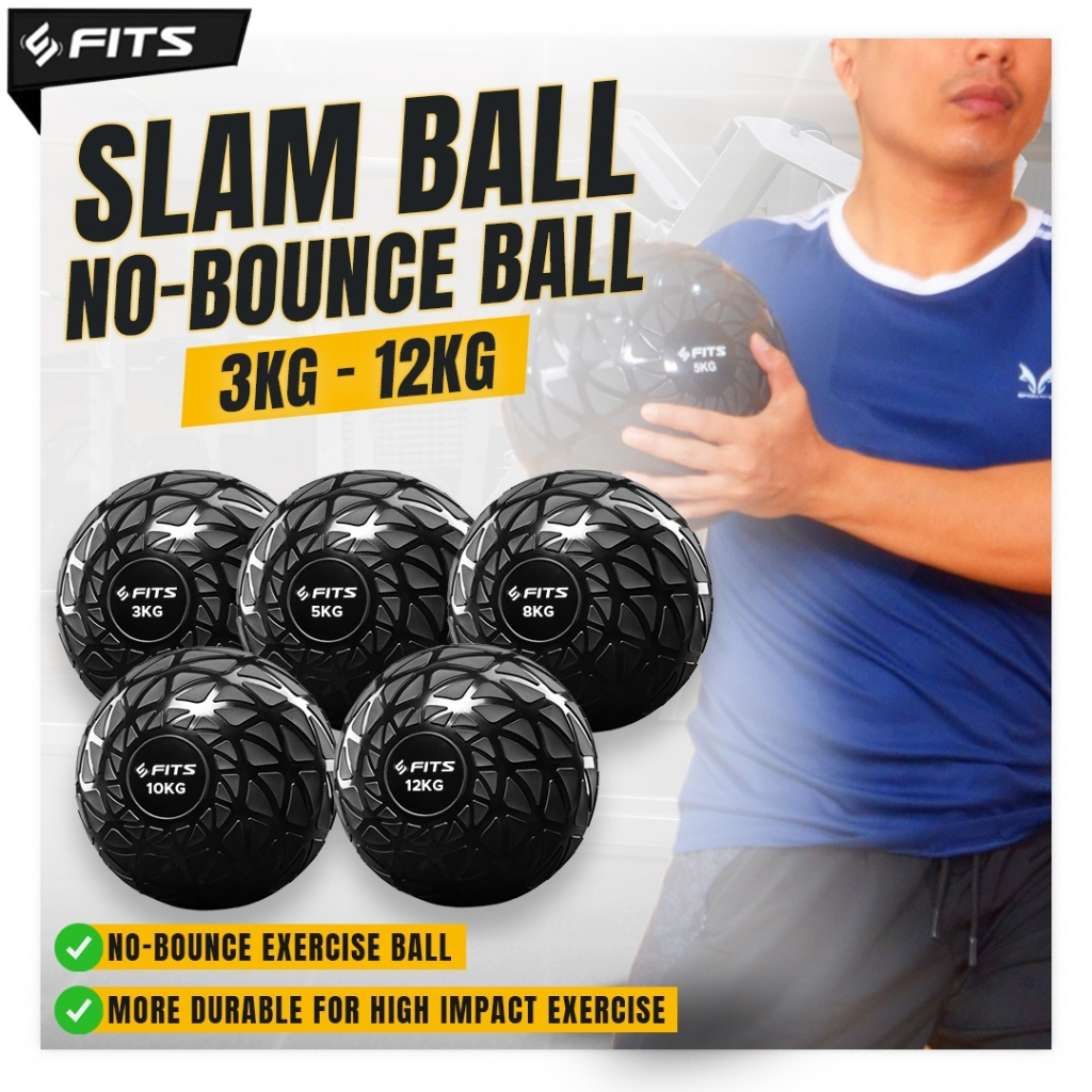 Jual FITS Slam Ball 3 KG - Bola Gym Fitness - Medicine Ball - No Bounce | Shopee Indonesia