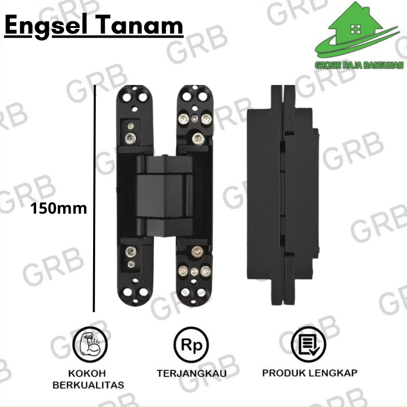 Jual 1set Hidden Hinge Engsel Tanam 1set Pintu Door Hinge Invisible ...