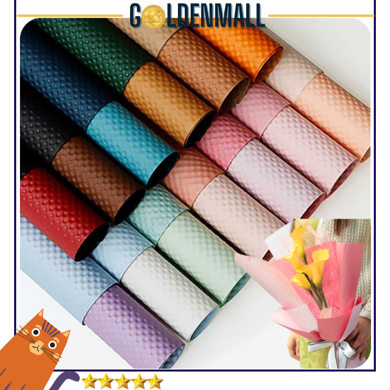 Jual Flower Wrapping Paper Polos 2 WARNA Kertas Buket Pembungkus Bunga ...