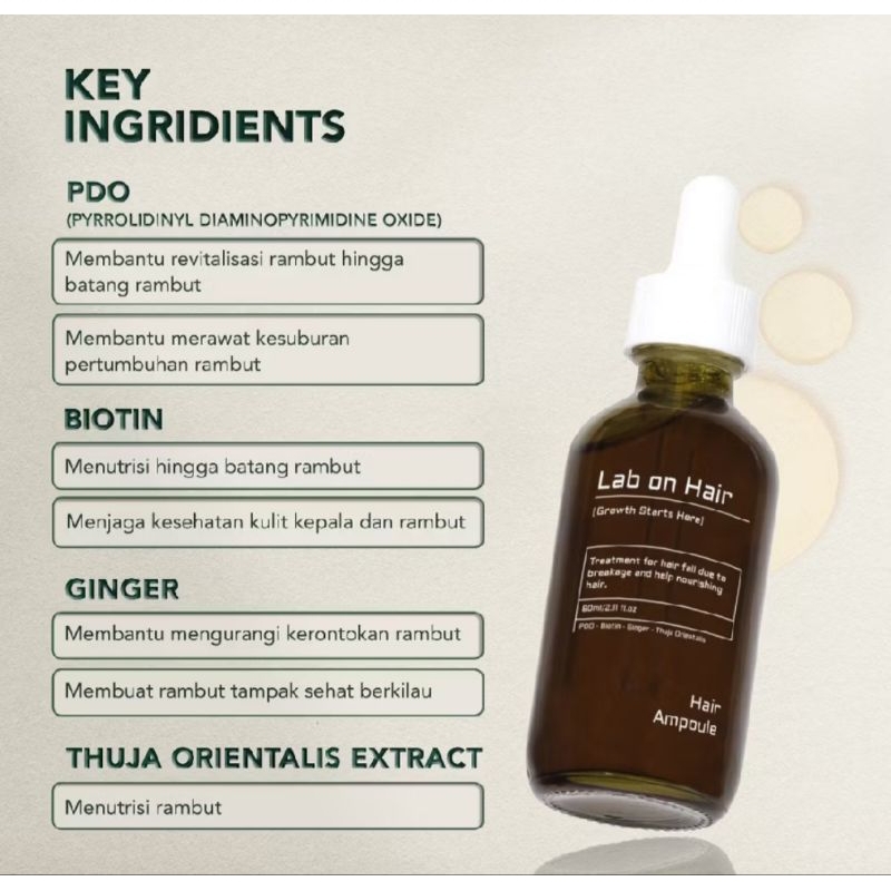 Jual Lab On Hair Anti Hair Fall Ampoule 60ml | Shopee Indonesia
