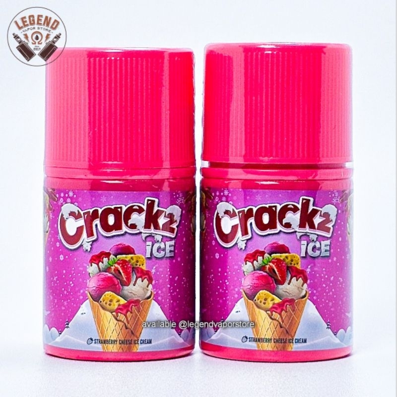 Jual FREEBASE - LIQUID CRACKZ ICE Strawberry Cheese Ice Cream 60ML 3MG ...