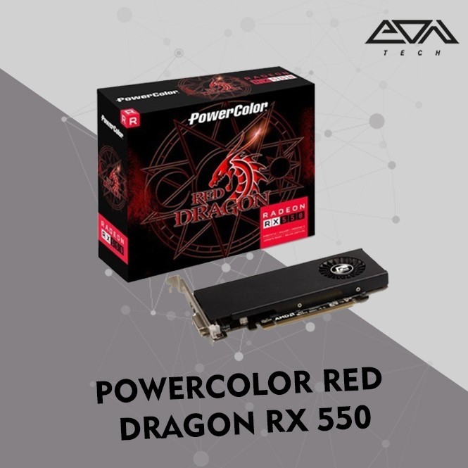 Jual VGA PowerColor Red Dragon Radeon RX 550 4GB GDDR5 128bit | Shopee Indonesia