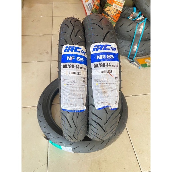 Jual SEPASANG / SATUAN BAN MOTOR MATIC IRC NF66 NR83 80/90 90/90 RING ...