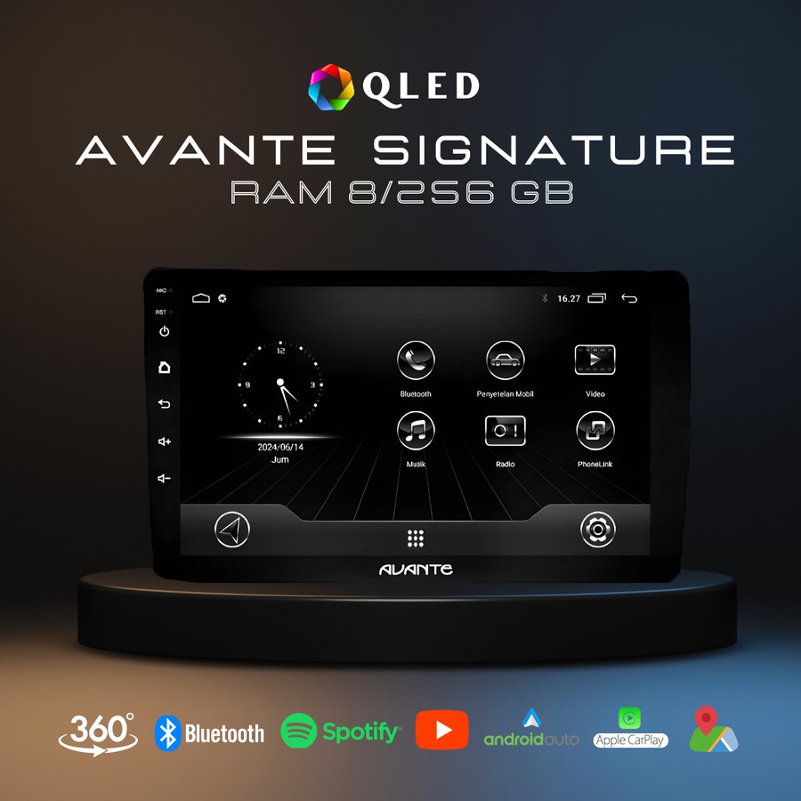 Jual Head unit Android AVANTE SIGNATURE AD-9910 RAM 8GB ROM 256GB 9 ...