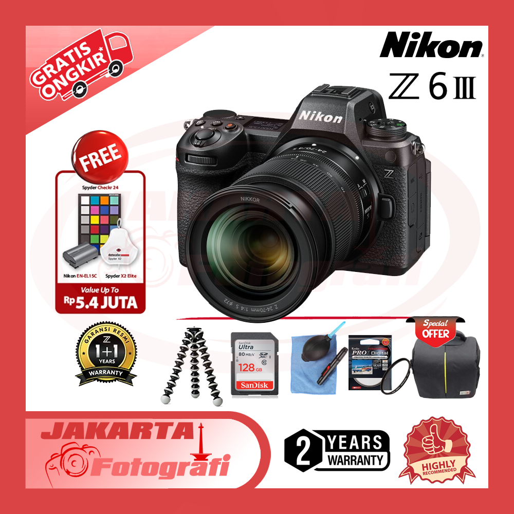 Jual Nikon Z6 Iii Kit 24 70mm F4 S Mirrorless Camera Nikon Z6iii Nikon