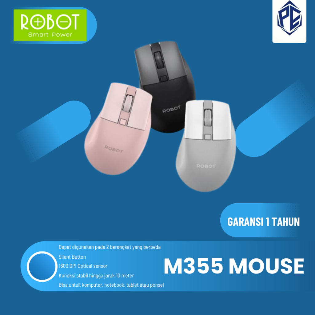 Jual Robot M355 / M-355 Dual Mode Wireless Bluetooth Silent Office ...