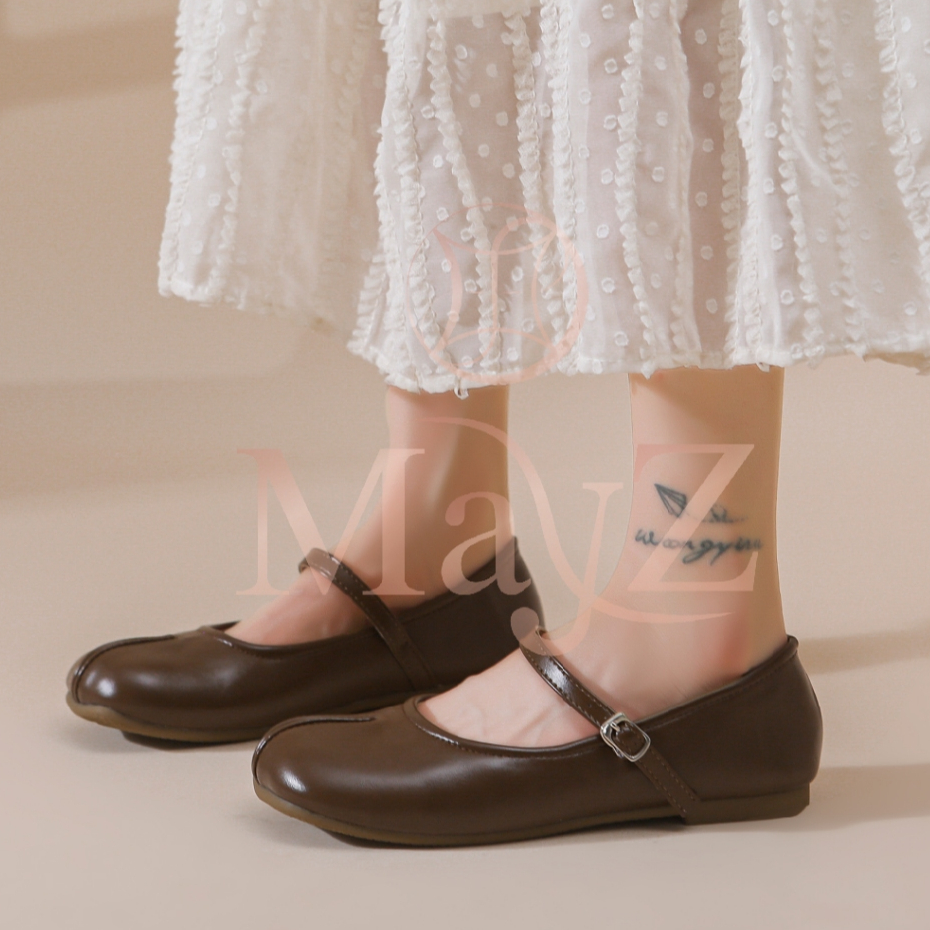 Jual MAYZ Priscilla Flatshoes Kuliah Wanita Sepatu Halu Split Casual ...
