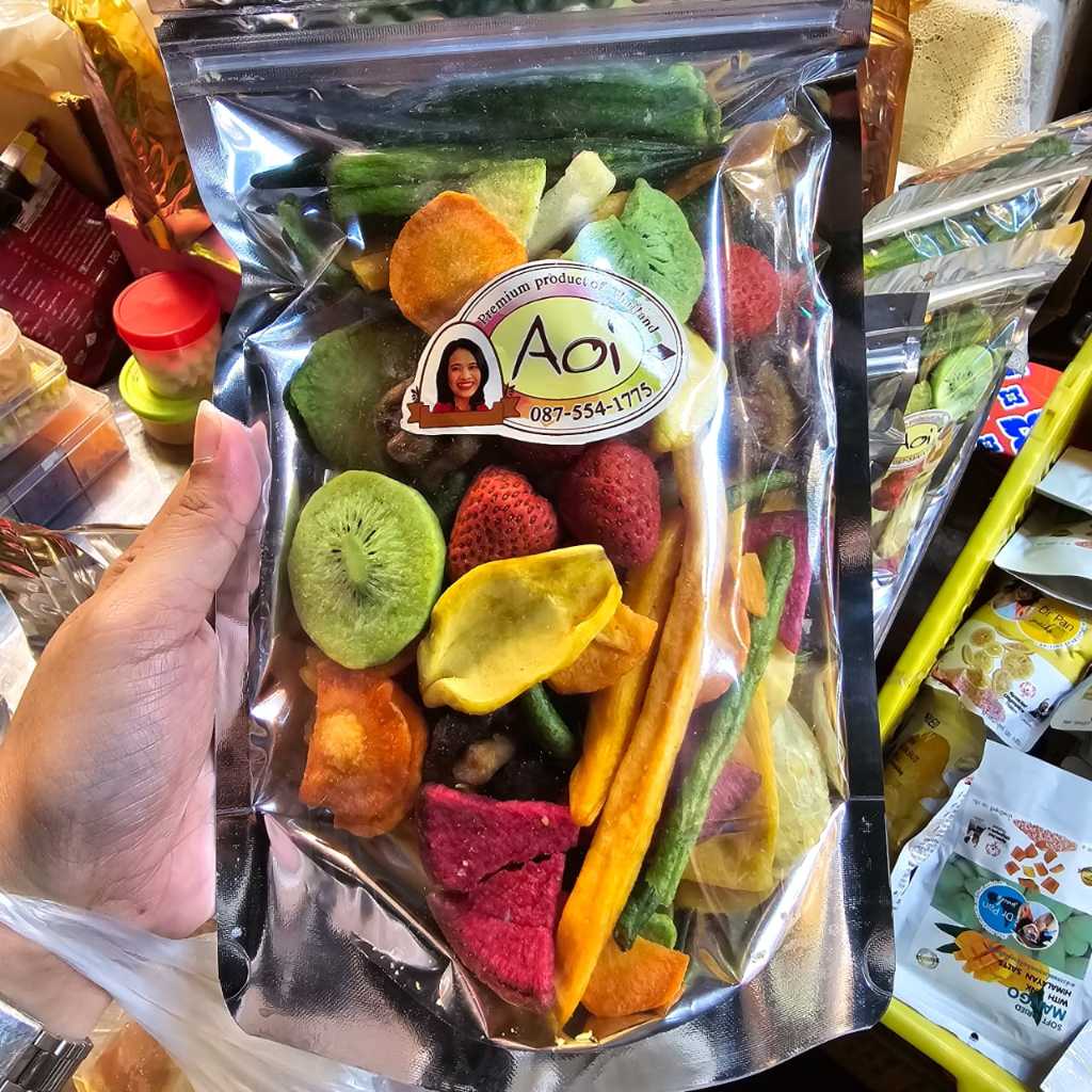 Jual Dried aoi Mix vegetable - Snack Buah Strawberry Kering - Freeze ...