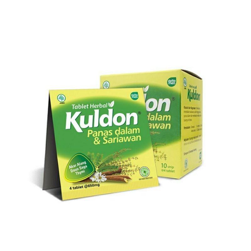 Jual Kuldon - Mengatasi Panas Dalam & Sariawan (1 Box 10 Strip isi 4 ...